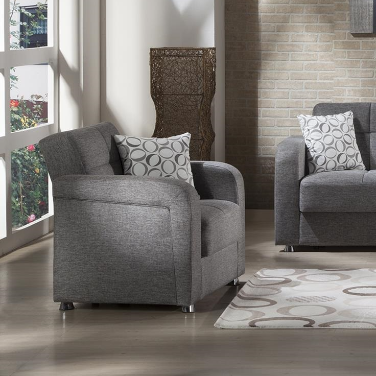 Vision Armchair in Diego Gray by Bellona