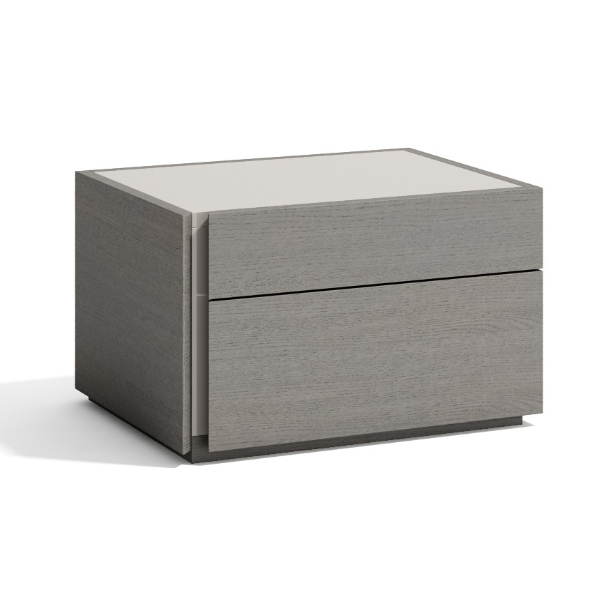 Faro Left Facing Nightstand in Grey by J&M