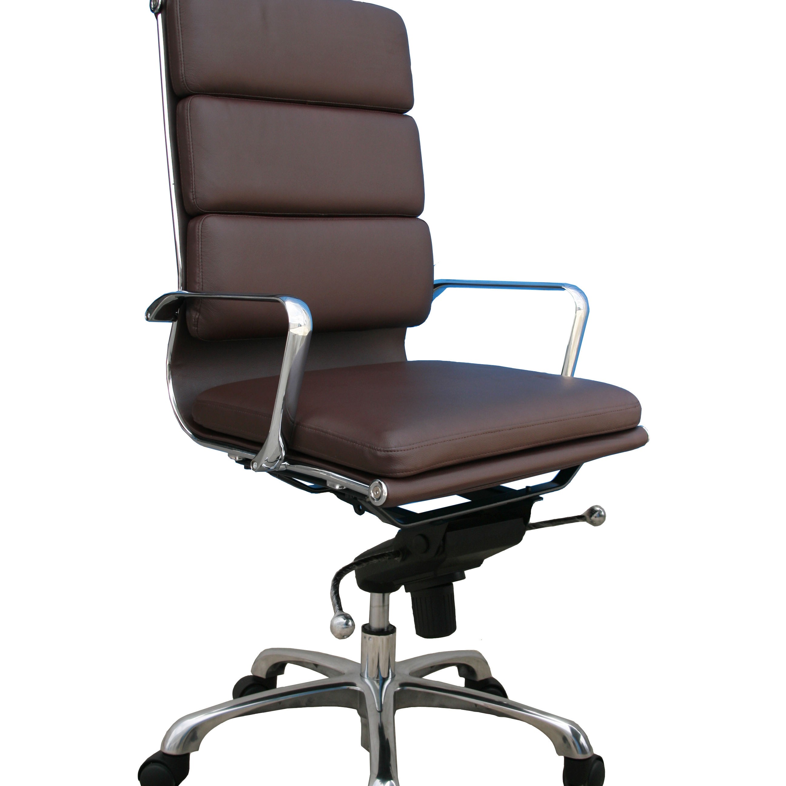Plush Brown High Back Office Chair by J&M