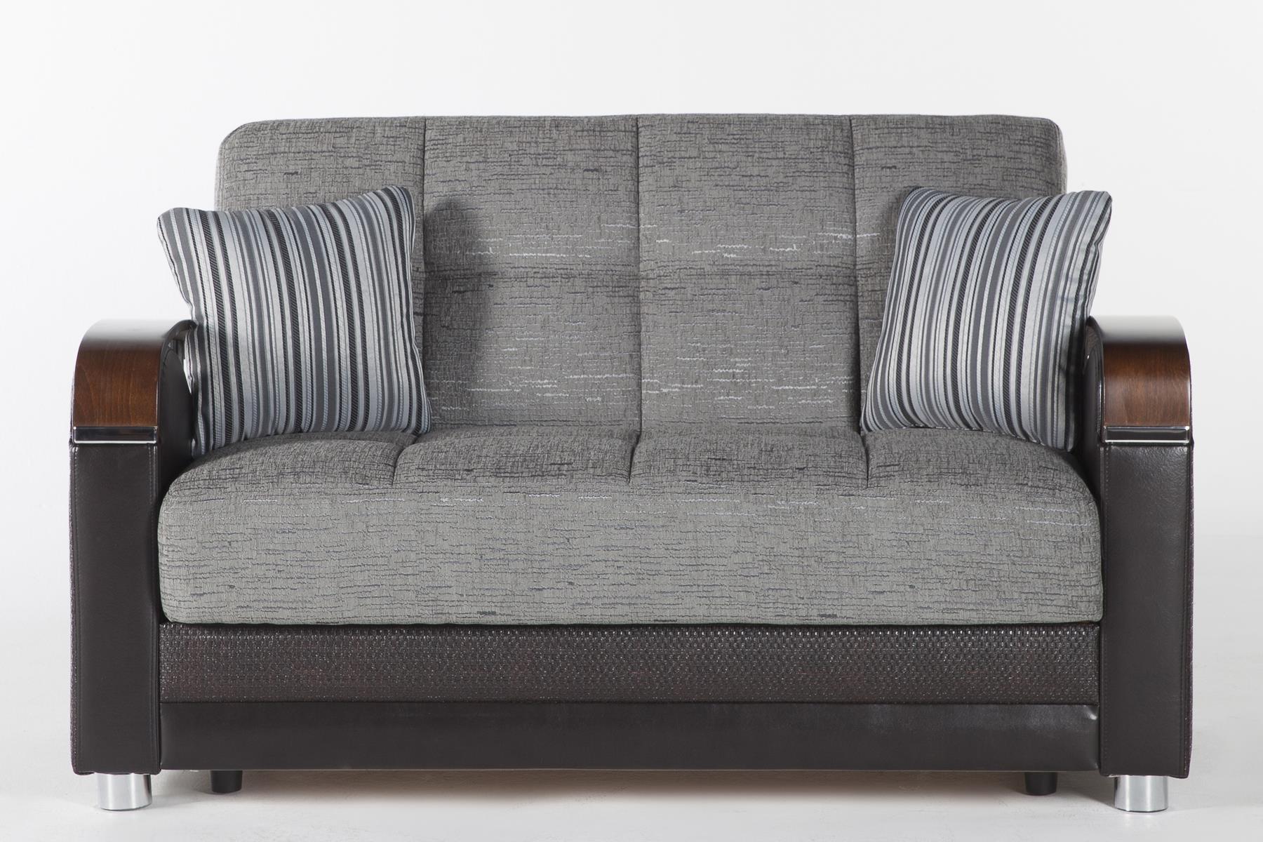 Luna Sofa-Bed In Fulya Gray by Bellona