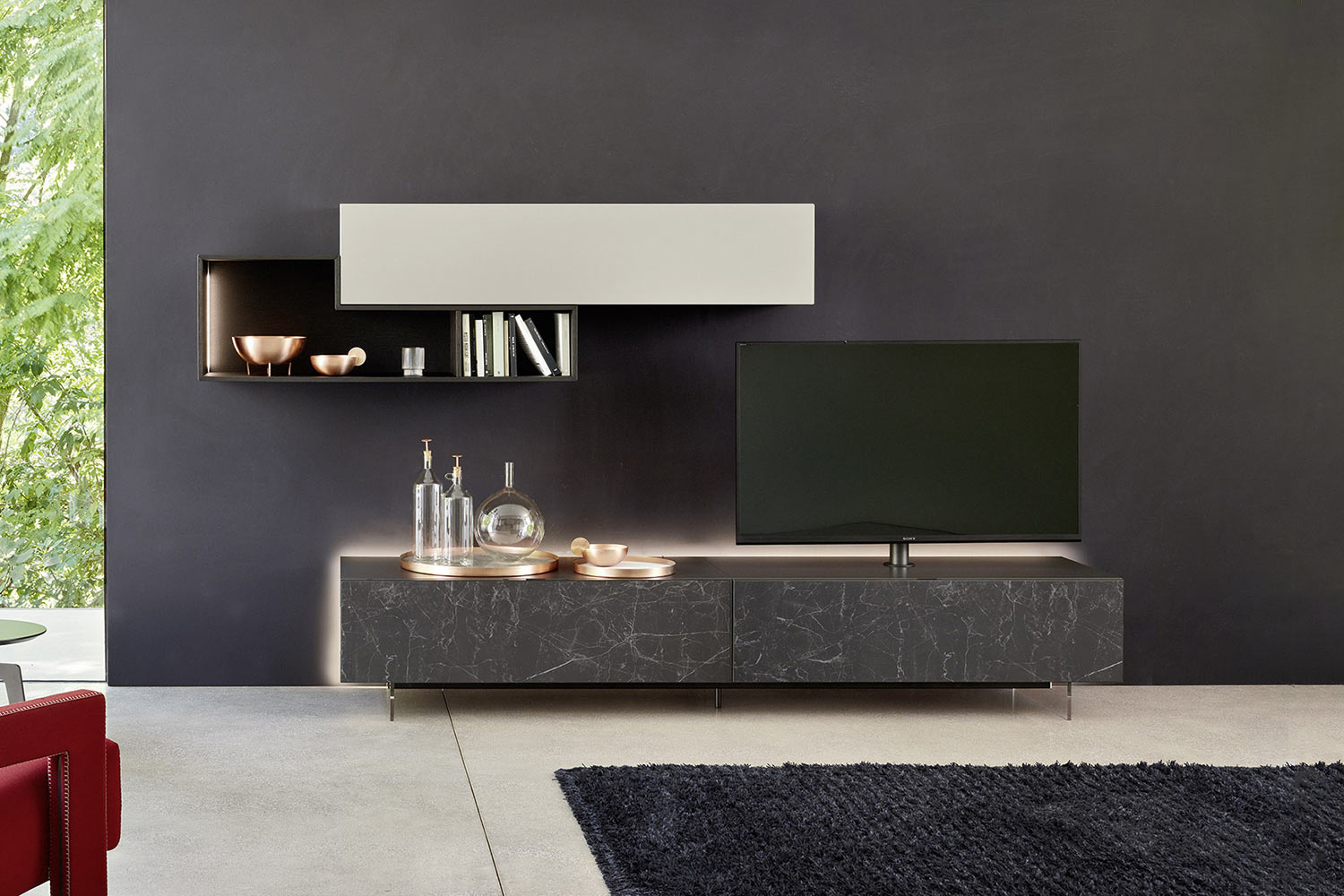 Lampo Ceramic TV Stand by San Giacomo