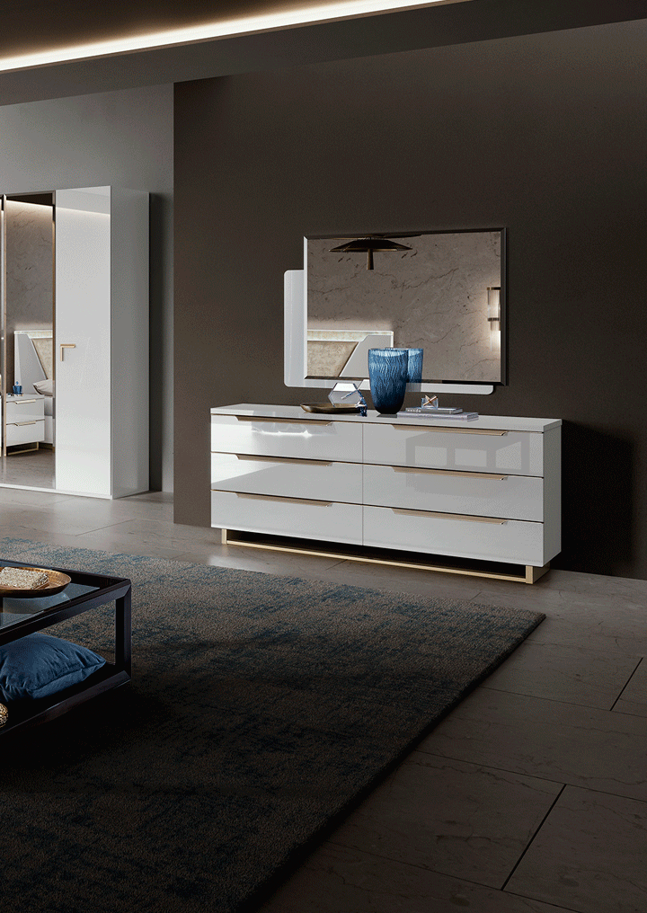 Smart White Double Dresser by Camelgroup Italy