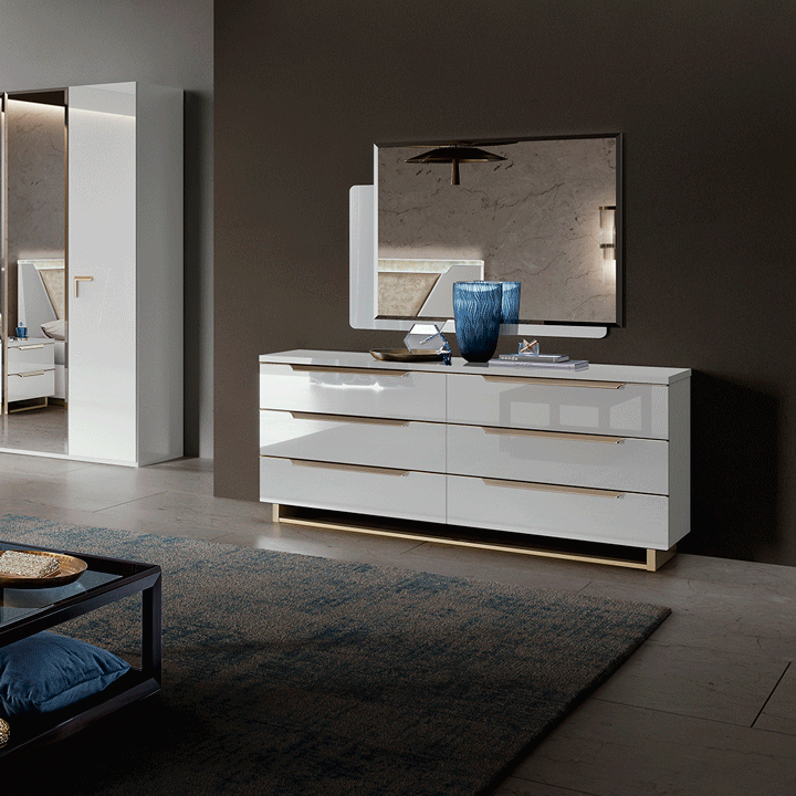 Smart White Double Dresser by Camelgroup Italy