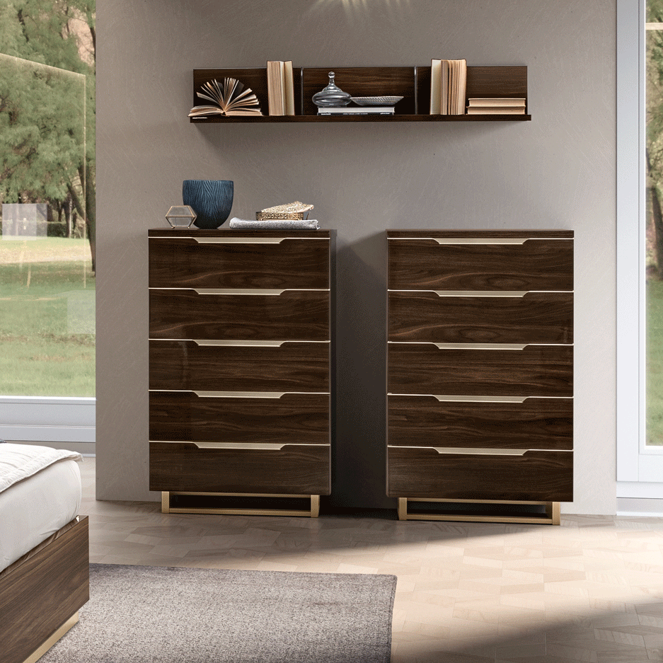 Smart Walnut Chest by Camelgroup Italy