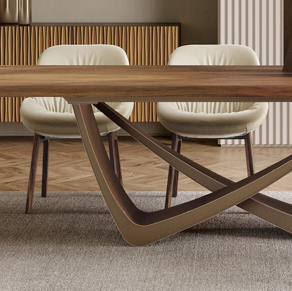 Bach Wood Dining Table by Bontempi