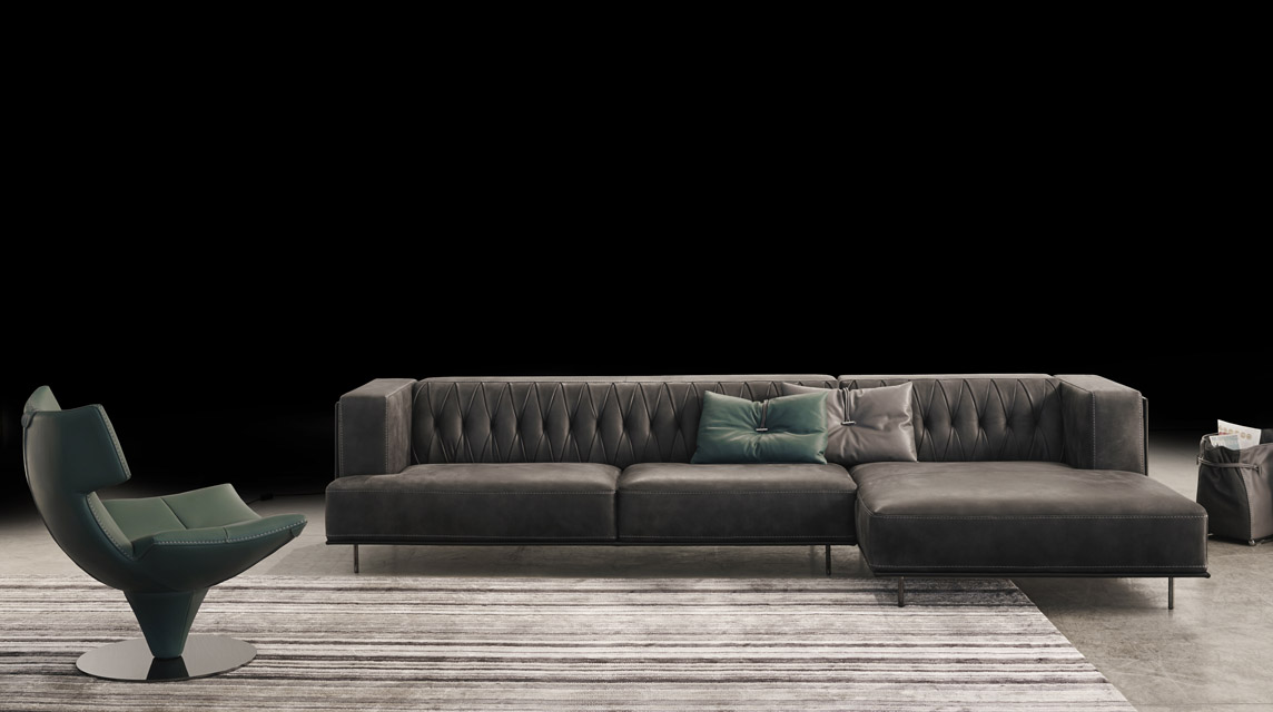 McQueen Sofa Sectional by Gamma Arredamenti